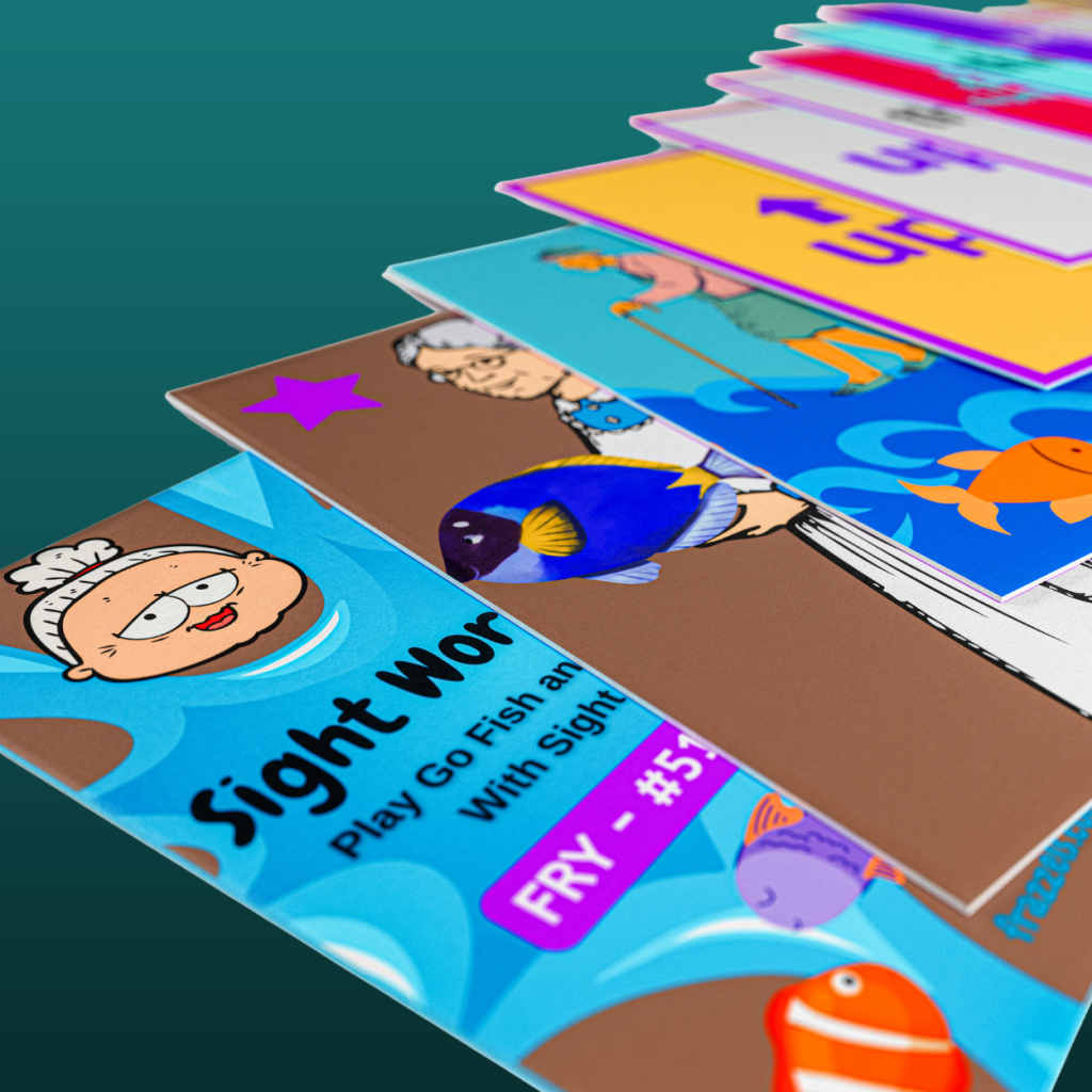 Go Fish Sight Words Card Game – Fry 51 to 100 - Frazzels