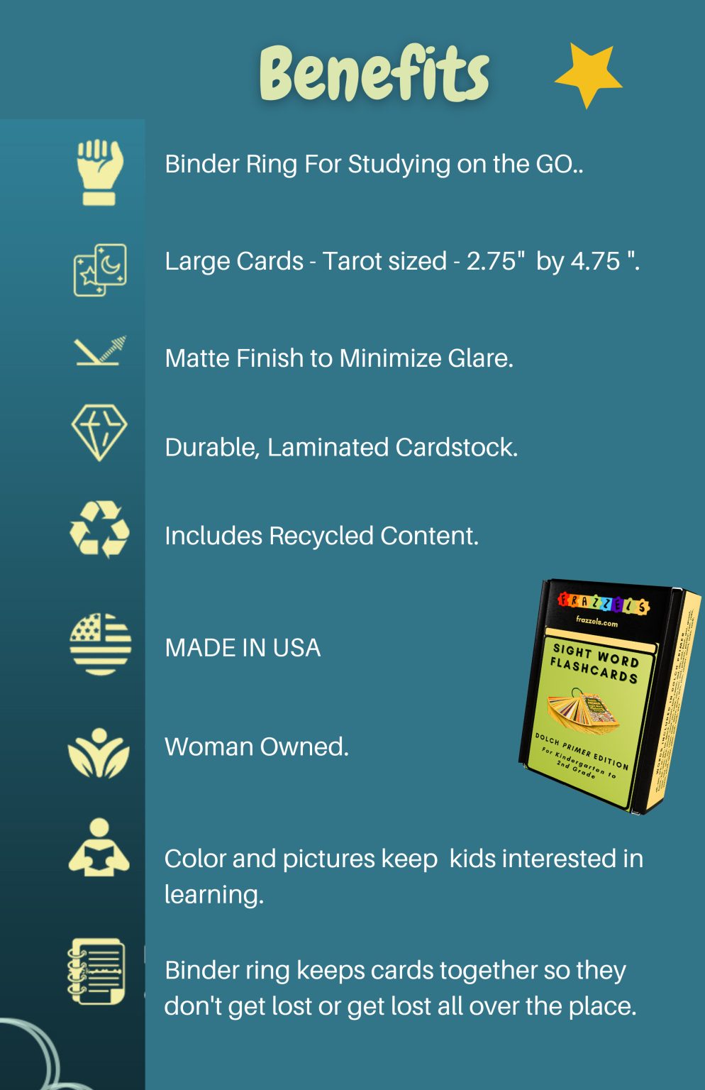 Dolch PRIMER – Sight Words Flash Cards - Frazzels