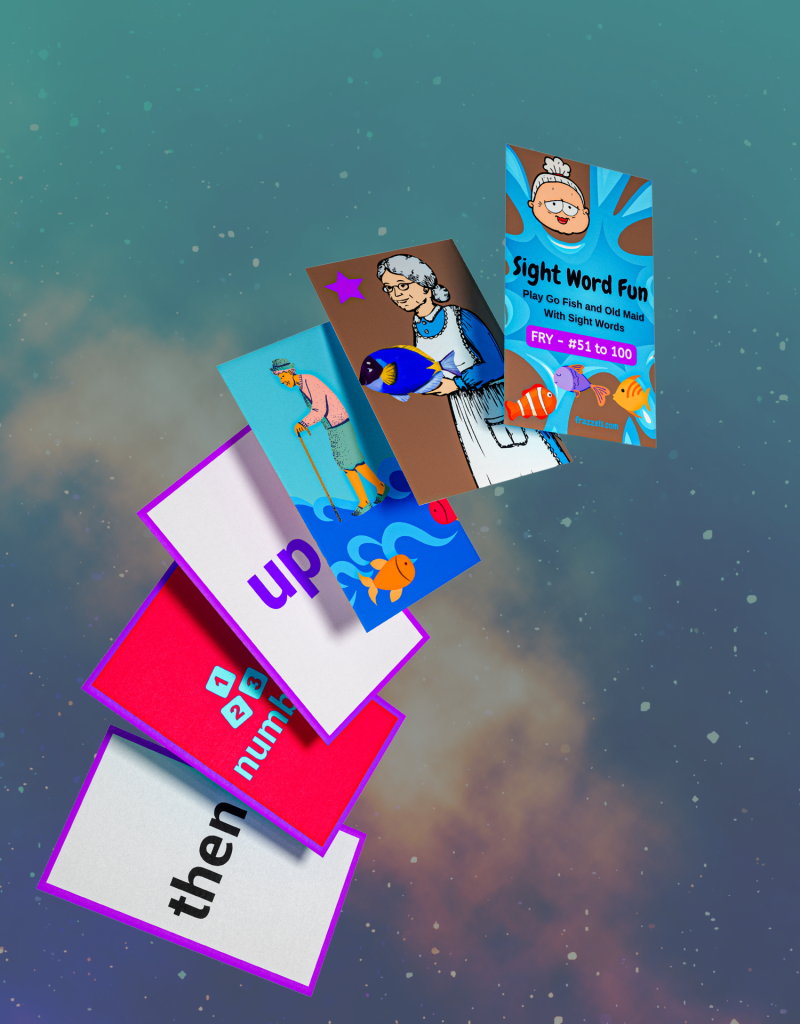 Go Fish Sight Words Card Game – Fry 51 to 100 - Frazzels